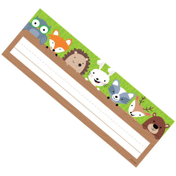 Woodland Friends Name Plate, 36 Per Pack, 6 Packs – Sharper Production Line