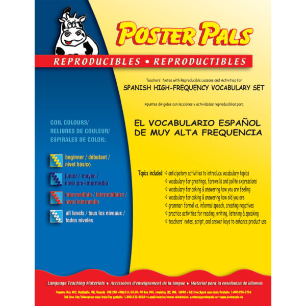 Spanish High-Frequency Vocab Card Set – Sharper Production Line