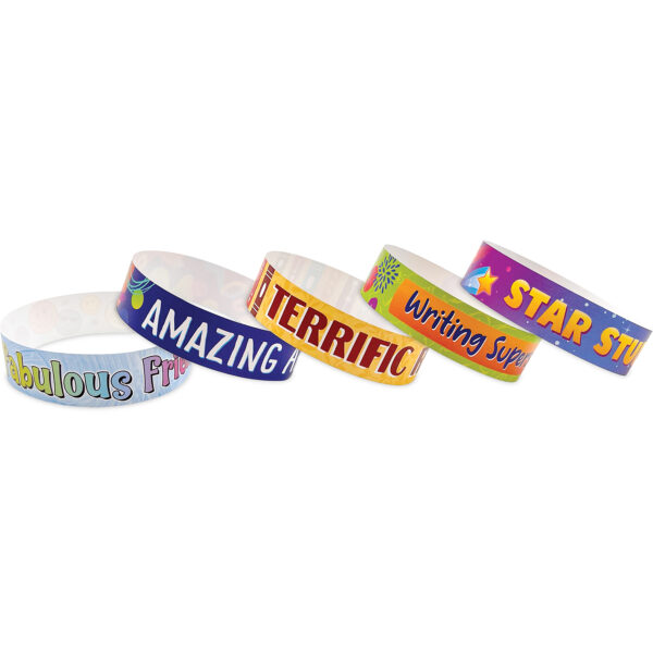 Positive Reinforcement Brag Bracelets, 10 Designs, 100 Per Pack, 3 ...